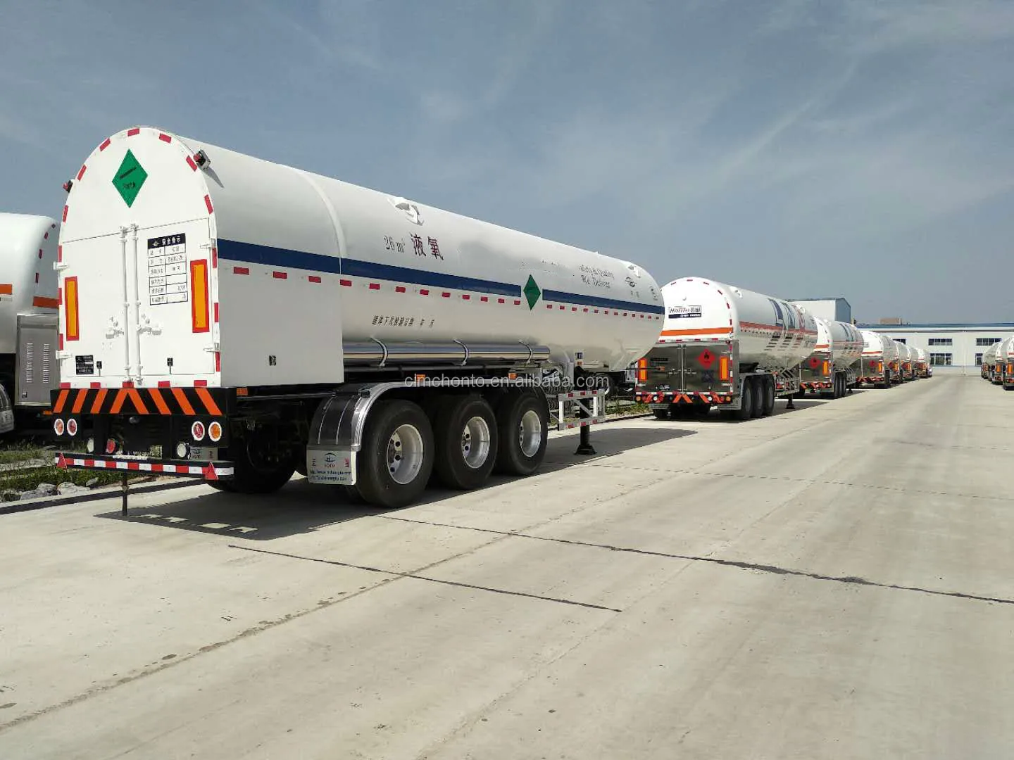 Cryogenic Liquid CO2 Trailer Transport Tanks - Truck Tanker