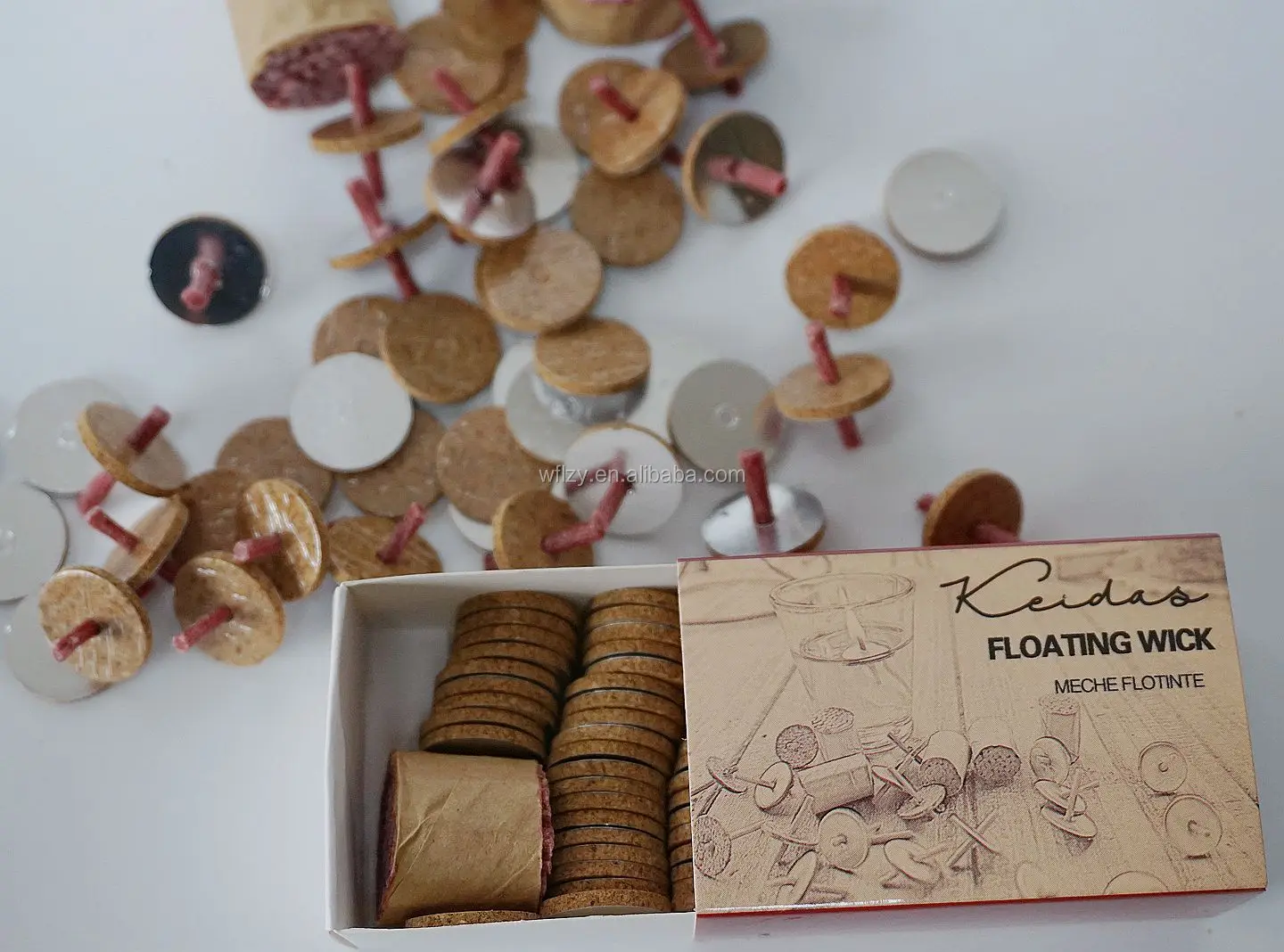 Vigil Oil FLOATING WICK - Jewish Floating Wicks & Cork Floaters