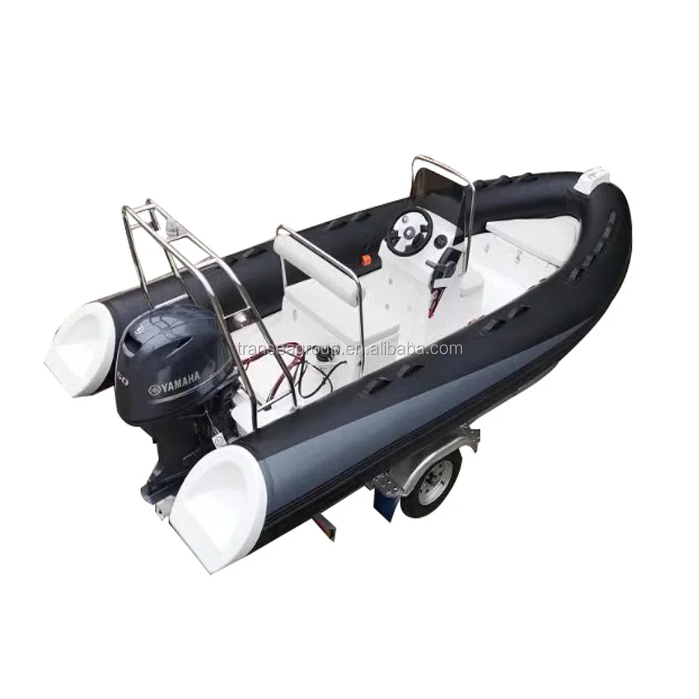 CE Inflatable Rib Boat with Fiberglass Hull & 60HP Motor