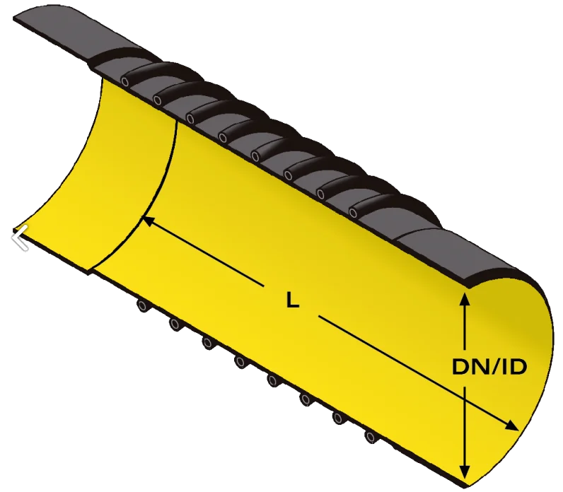 1800mm Hdpe Krah Pipe Hollow Wall Winding Pipe For Reclaimed Water In ...