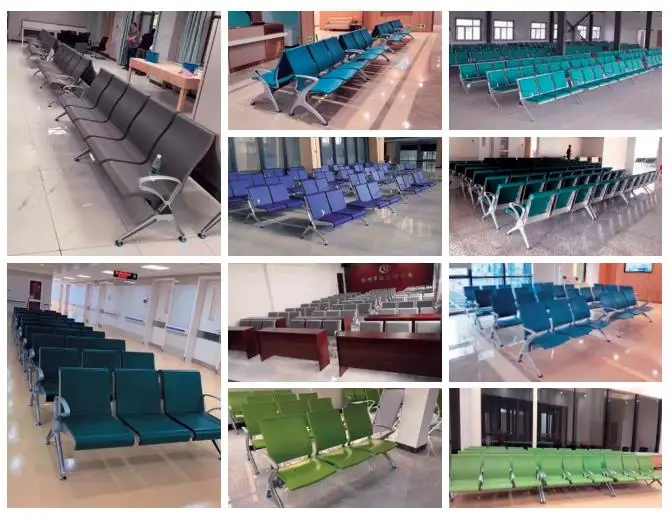 3 Seater Airport Waiting Chair Metal Steel Public Outdoor Waiting Room ...