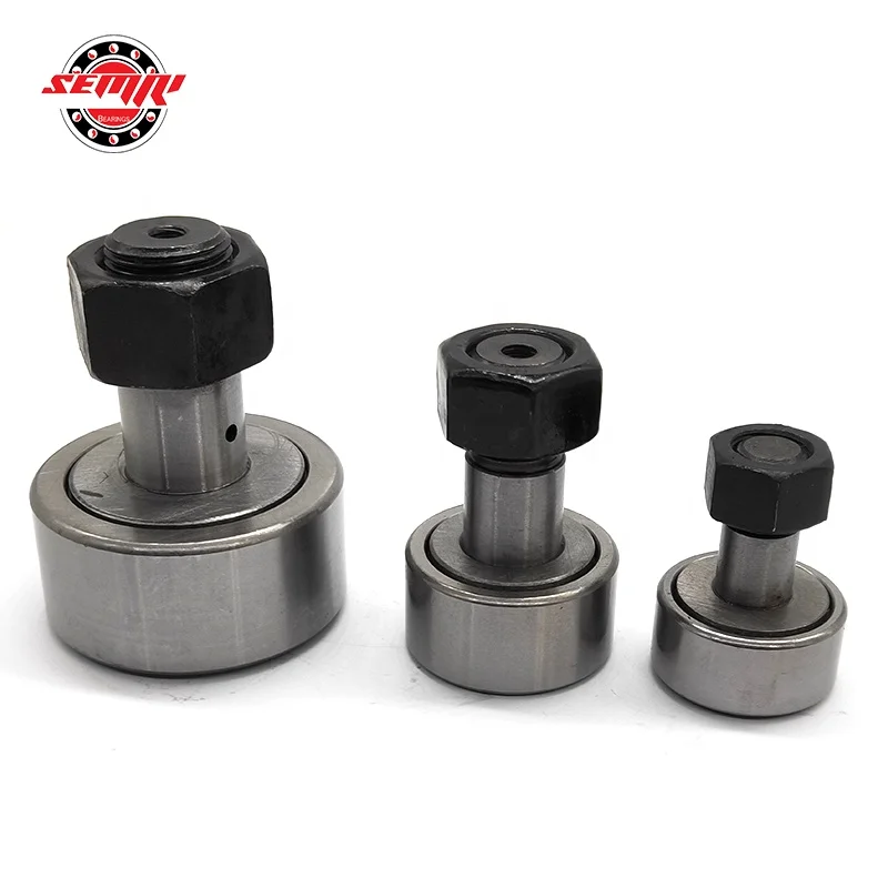 M10x1.25 Threaded CF10 Cam Follower Track Roller Bearing - Single Row ...