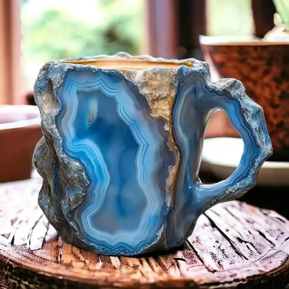 Wholesale Crystal Resin Agate Coffee Cups for Bar & Home
