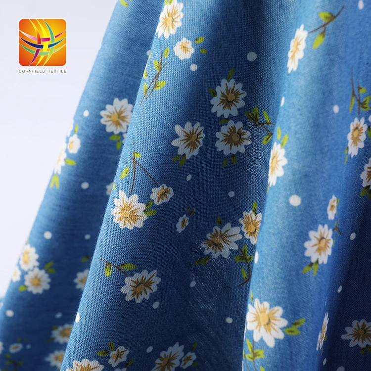 100% Cotton Denim Print Fabric for Garments - Anti-static