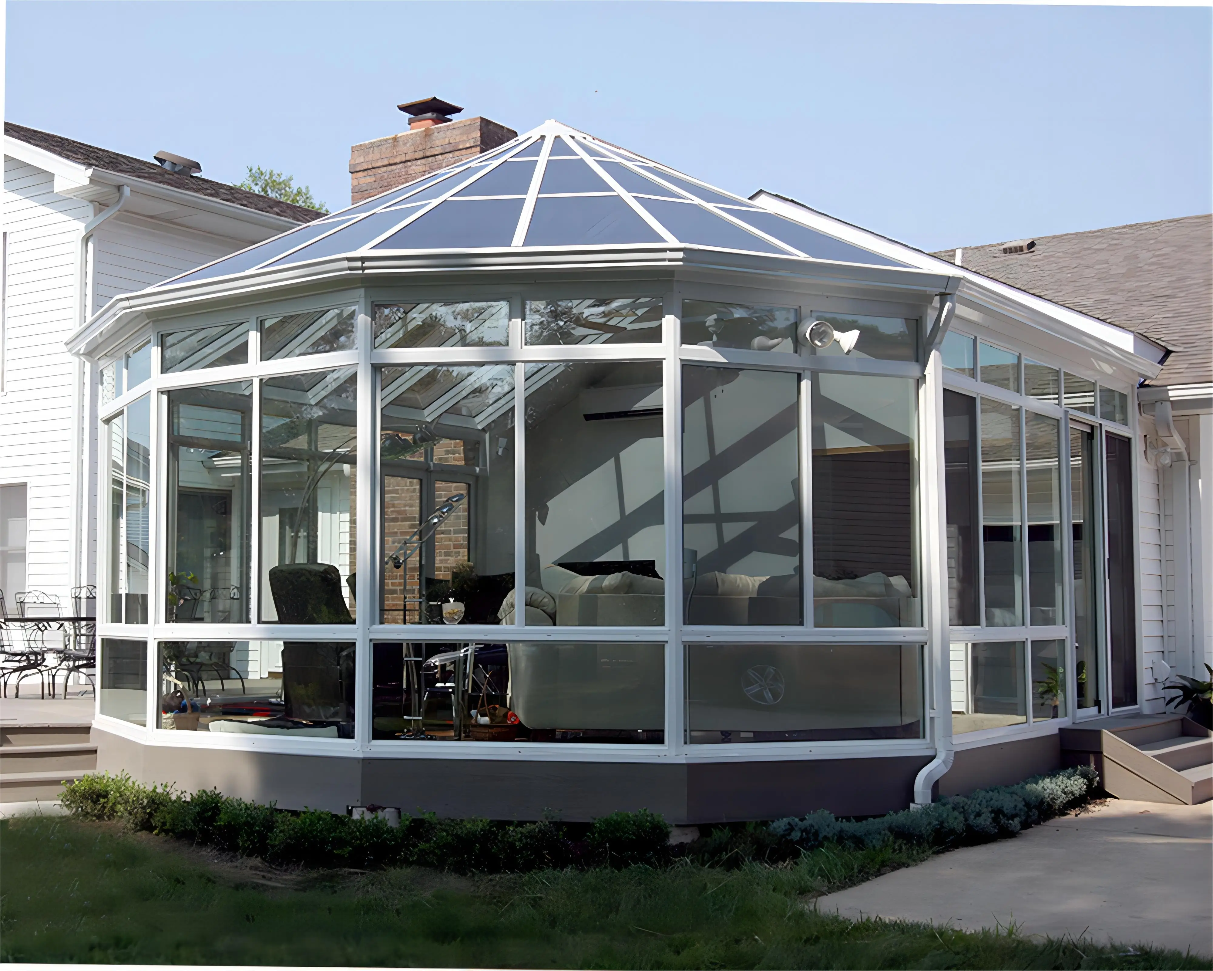 Outdoor Glass House Customized Winter Garden Free Standing Sunroom ...