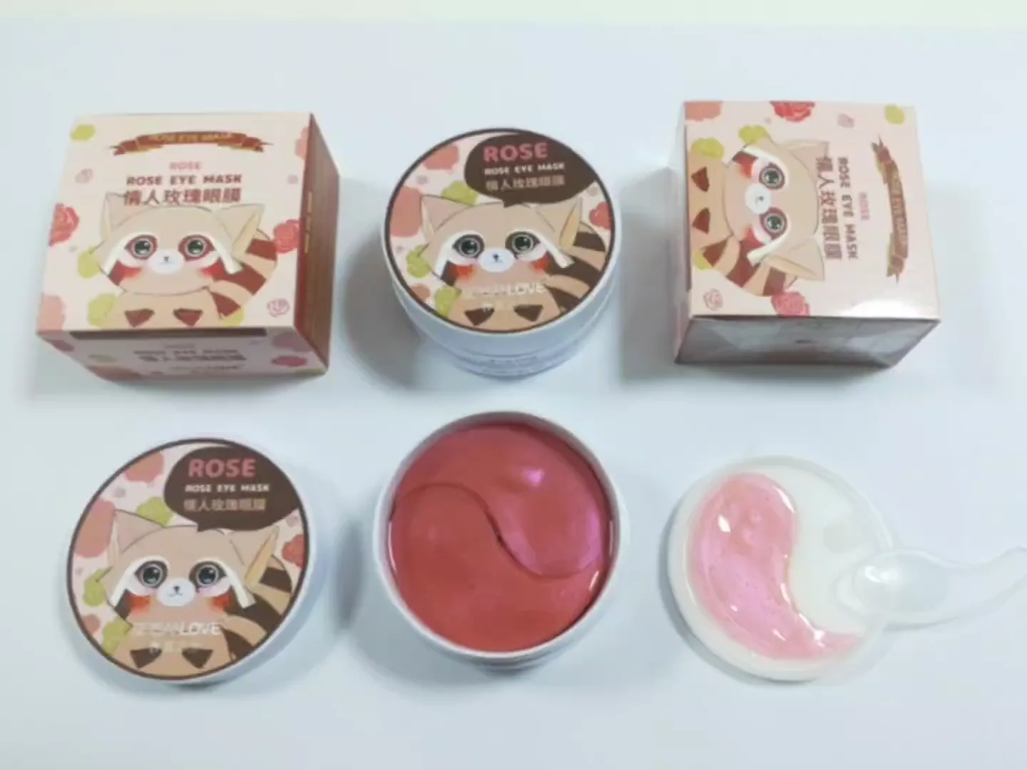 Sersanlove Rose Eye Patch Mask 60pcs Collagen Against Wrinkles Dark ...