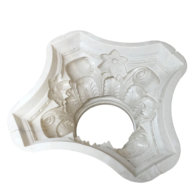Durable ABS Plastic 30cm x 35cm Decorative Roman Column Cap Moulds for ...