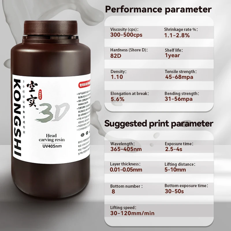 High Hardness Matte Texture Head Carving Resin 3d Printing Resin ...