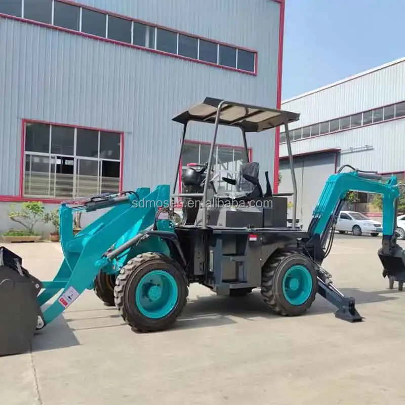 China-Made Mini Compact Backhoe Loader with 4-in-1 Bucket & Wheel ...