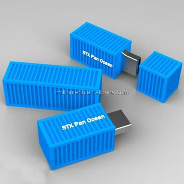 Free Customized Logo Rubber Shipping Container Usb,Container Usb Flash Drive - Buy Free ...