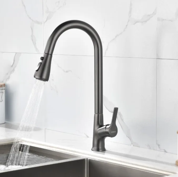 Modern Steel Single Handle 360 Degree Rotating Kitchen Sink Tap Desk ...