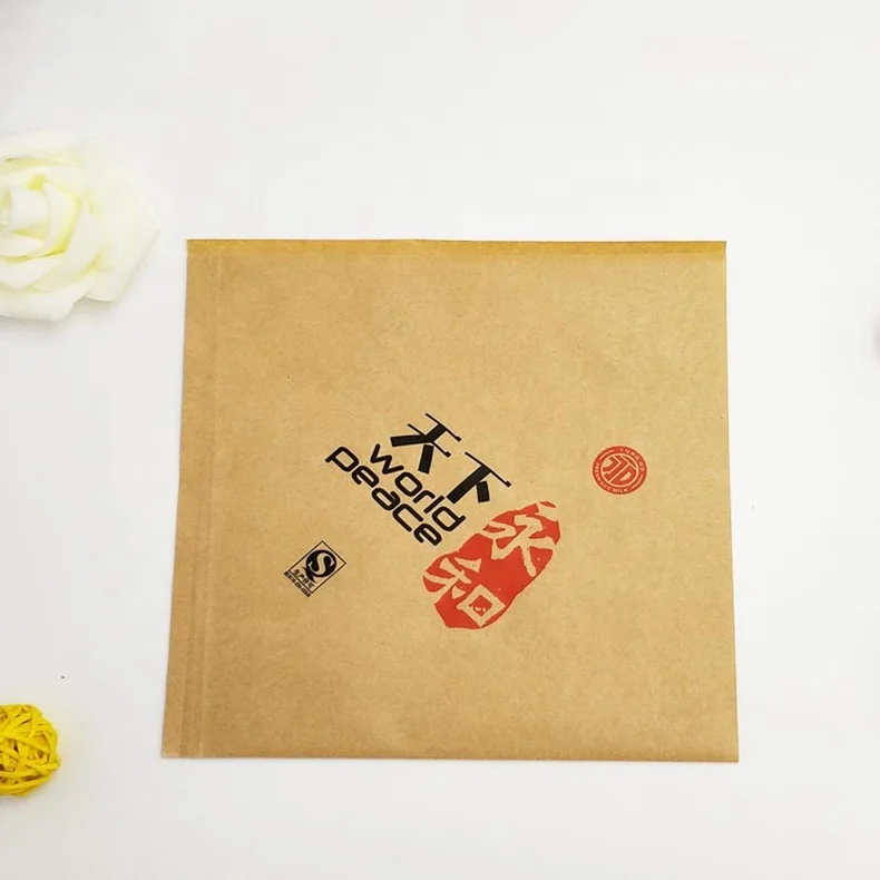 Custom Printed Triangle Paper Bag for Sandwich L Shape