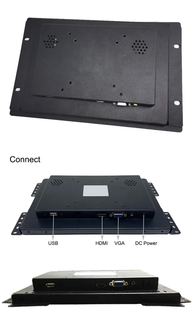 10 Inch FHD IPS Display 1280*800P Capacitive Touch Monitor Open Frame ...