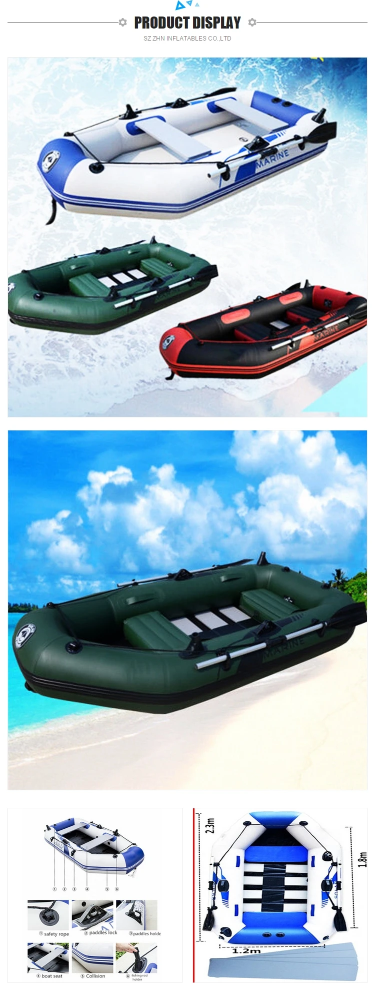 Inflatable Boat Pvc Boat Inflatables Kayak Fishing Boat - Buy ...