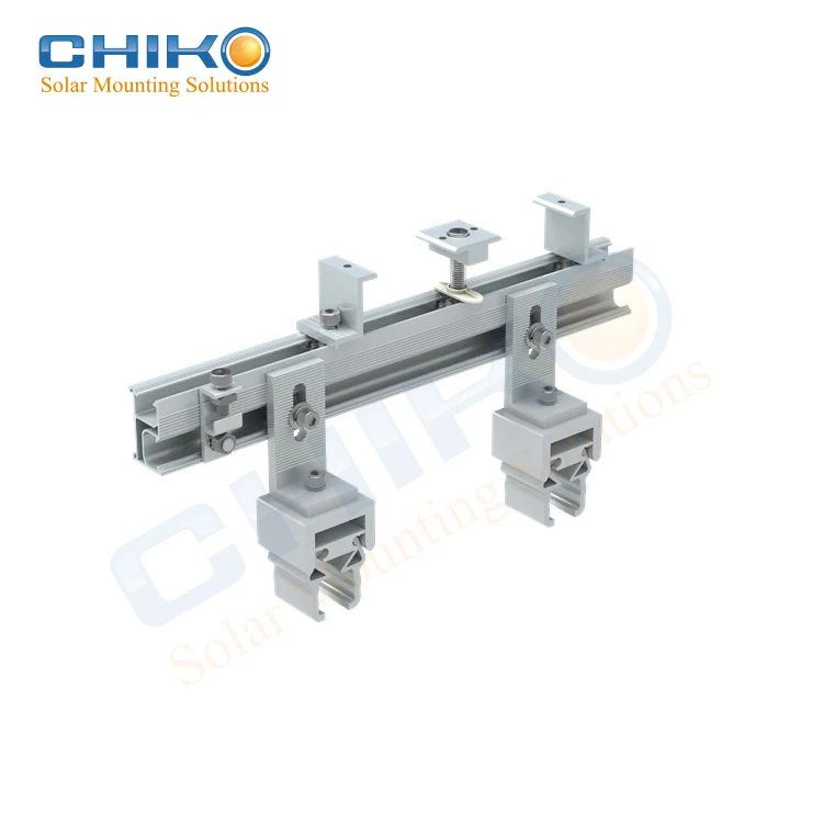 Chiko Pitched Metal Roof Standing Seam Pv Structure Solar Panel Metal ...