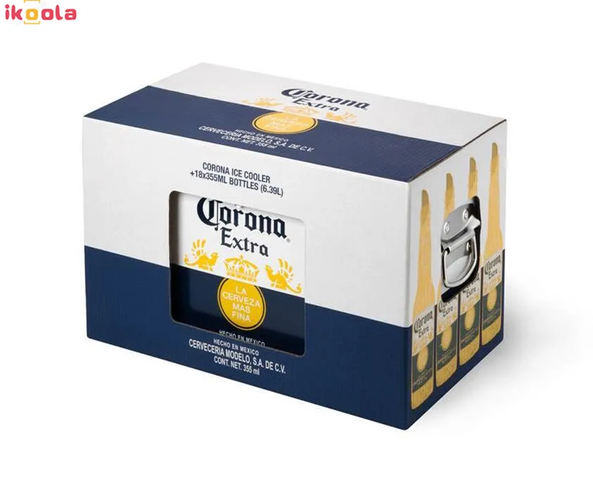 20L Retro Metal Corona Outdoor Beer Cooler Box - Insulated