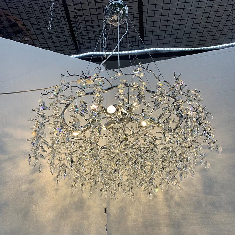 JC LIGHTING - Elegant Chrome Chandelier for Modern Homes