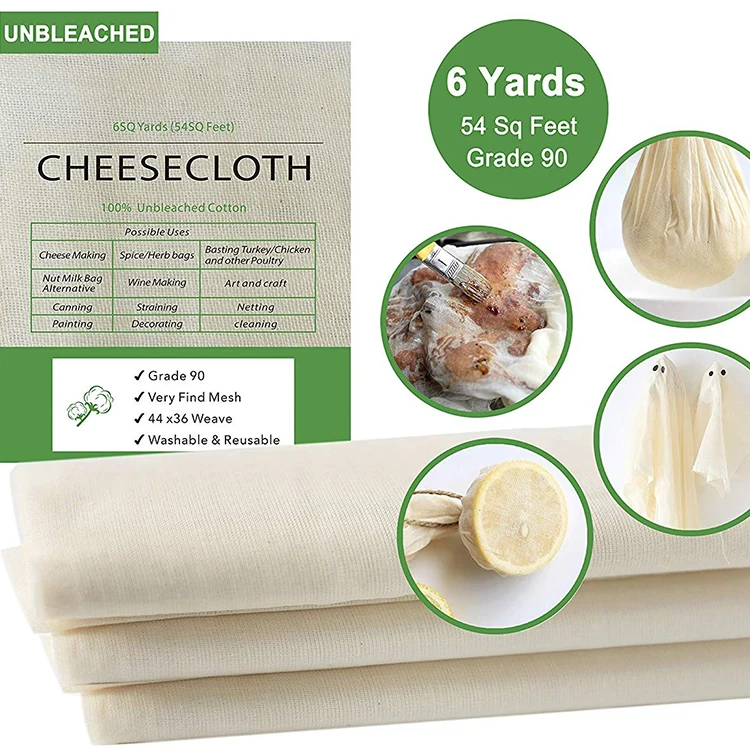 100% Cotton Household Kitchen Cheese Cloth - Sustainable & Versatile