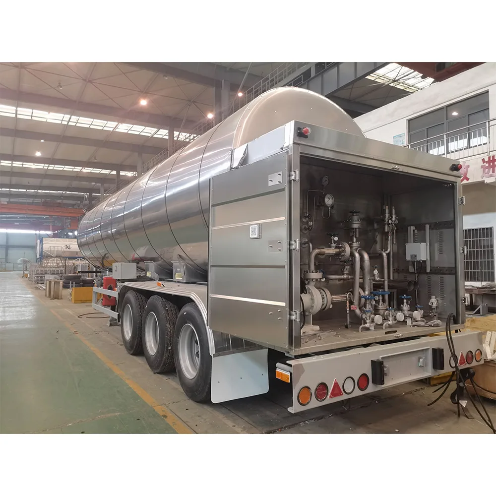 Insulated Cryogenic CO2 Tanker Semi-Trailer Safe Steel Transport for ...
