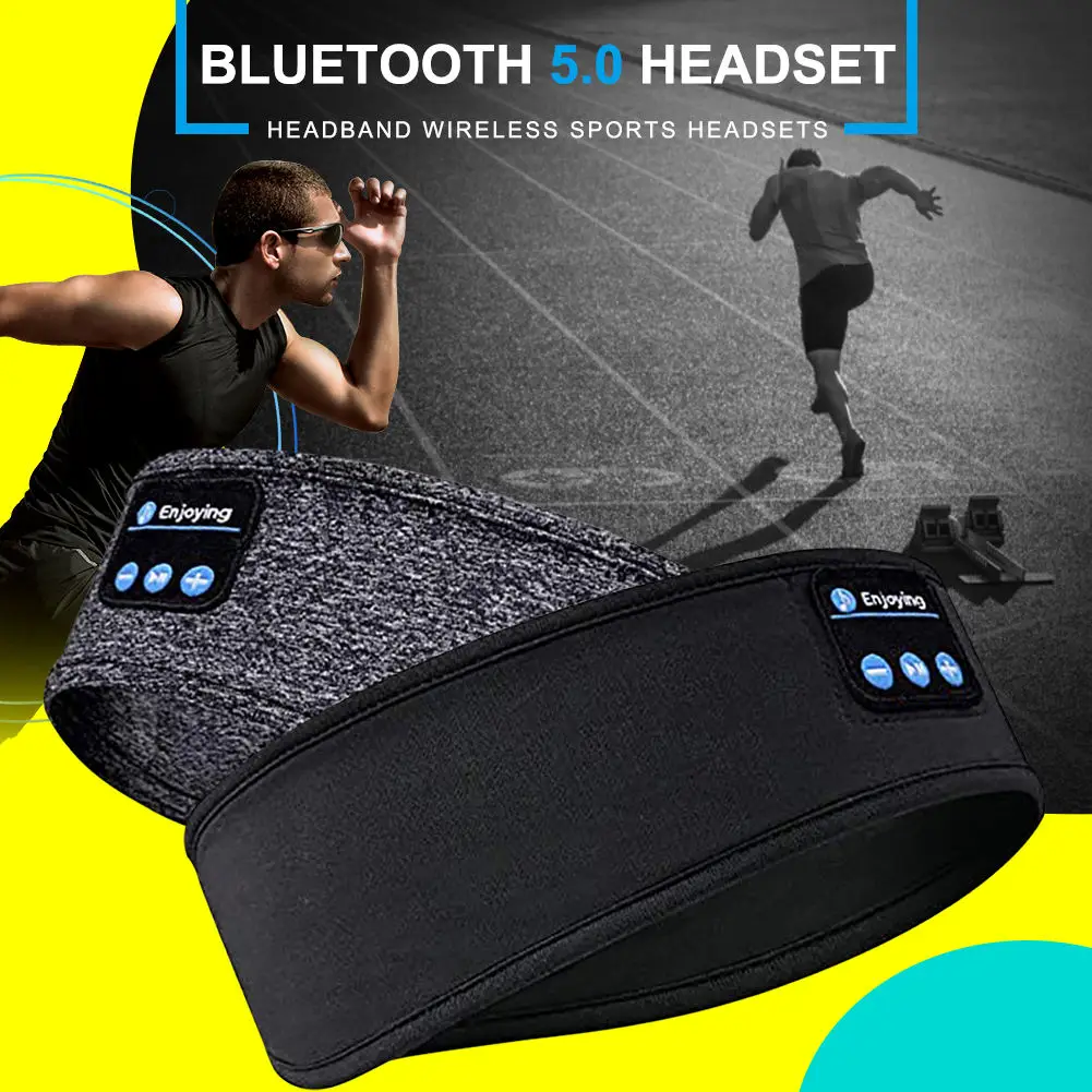 Wireless Earphones Sports Sleeping Headband Elastic Wireless Headphones ...