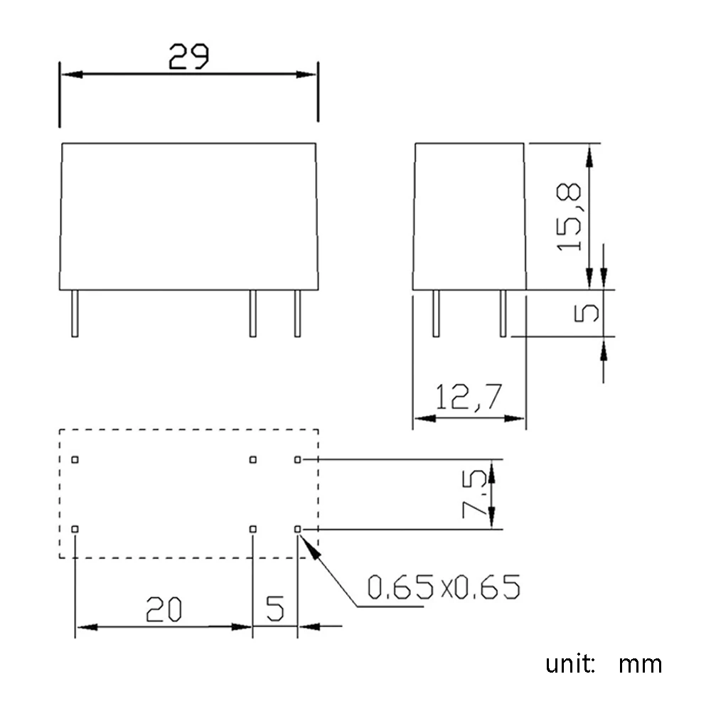 Taidacent Solid State Relay - 3V to 30V Input, 0-50V DC Output