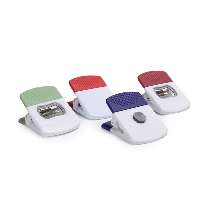 Promotional Gift Office Plastic Magnetic Memo Clips Paper Clip with ...