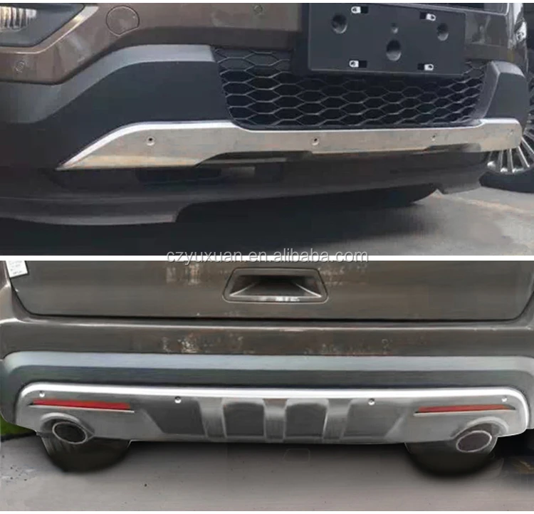 Stainless Steel Front And Rear Bumper Guard Skid Plate For Ford ...