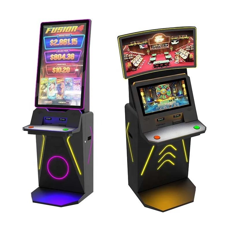 Curved Touch Screen Self-Service Gaming Kiosk with Cashless Payment
