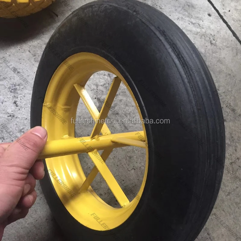 Rubber Tire Material And Metal Hub Rim Material 15 Inch Solid Rubber ...