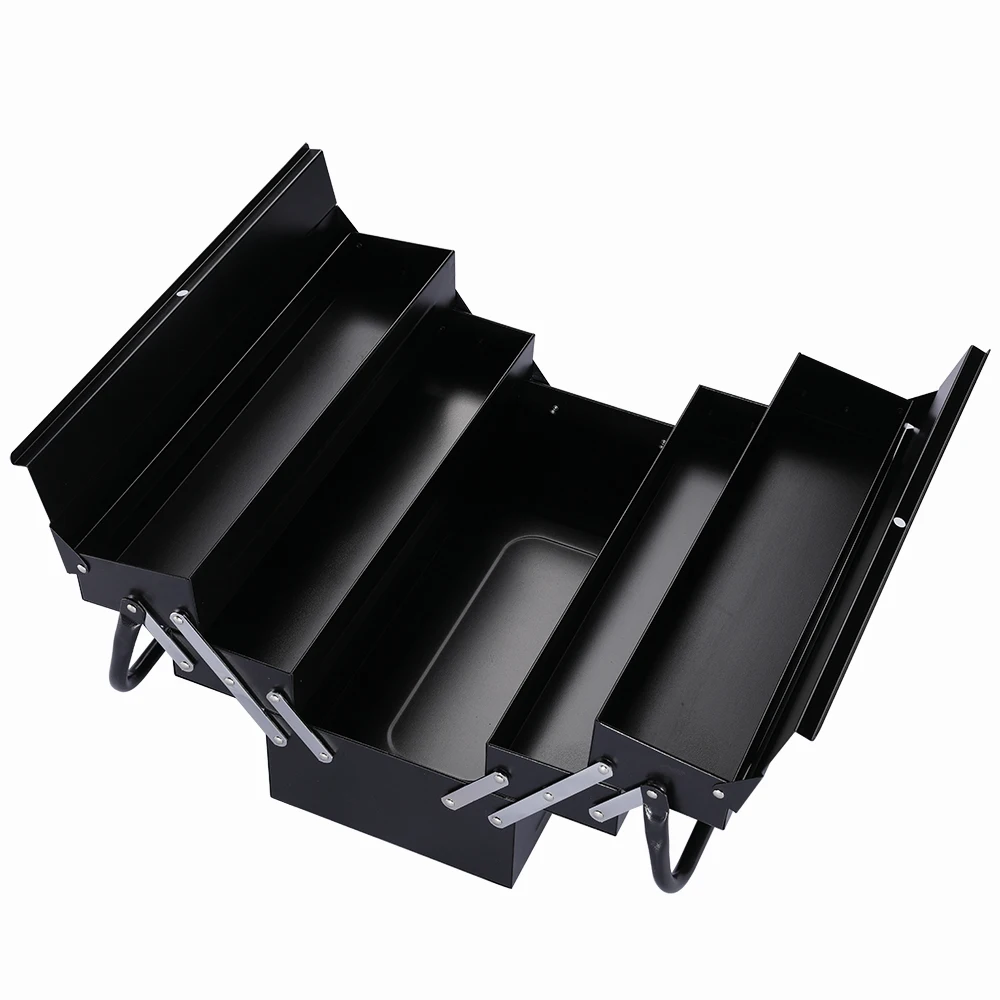 Portable Tool Box Cantilever Metal Toolbox 3 Tier Multi-function Tool ...