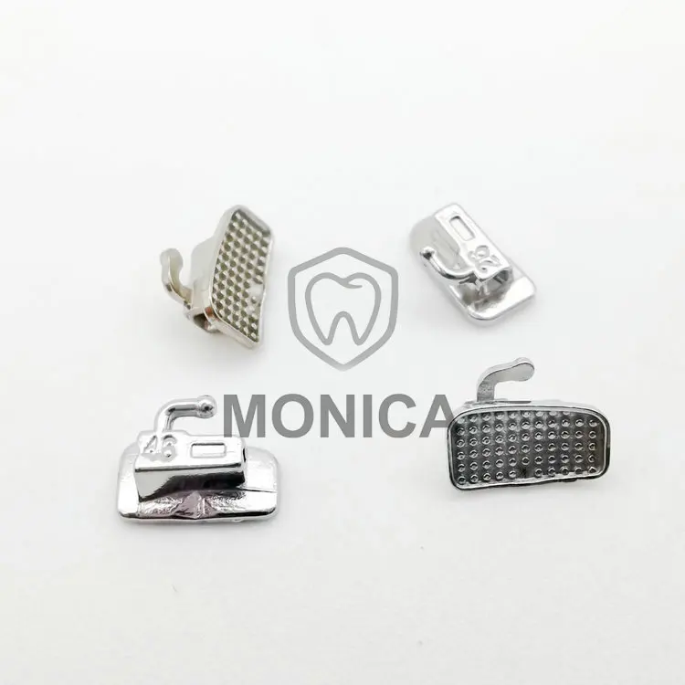 Orthodontic Monoblock Metal Self- Ligating Bracket Roth/mbt With Buccal ...