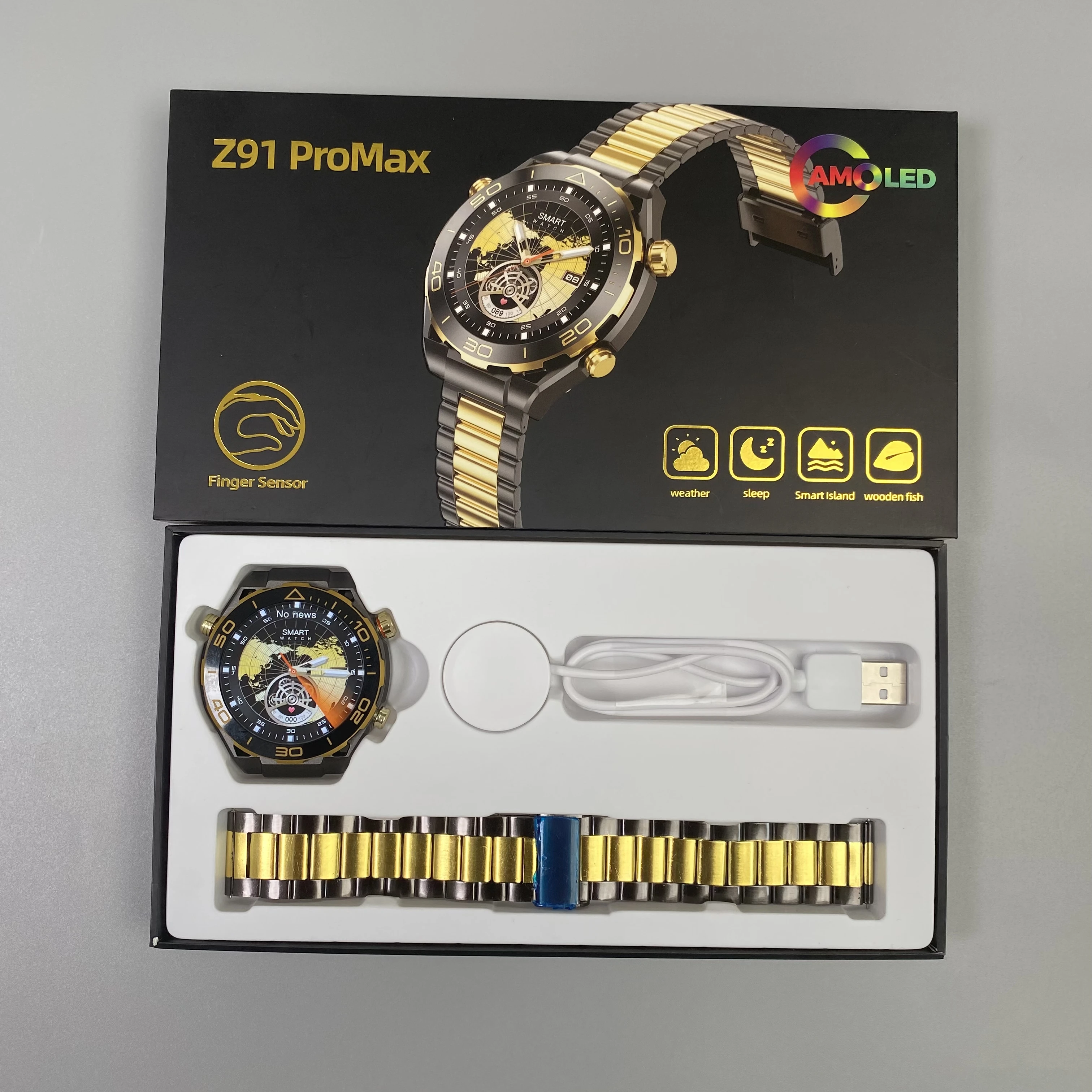 Z91 Pro Max Amoled High-definition Large Screen Smartwatch Fashion Stars Dial Bluetooth Call ...