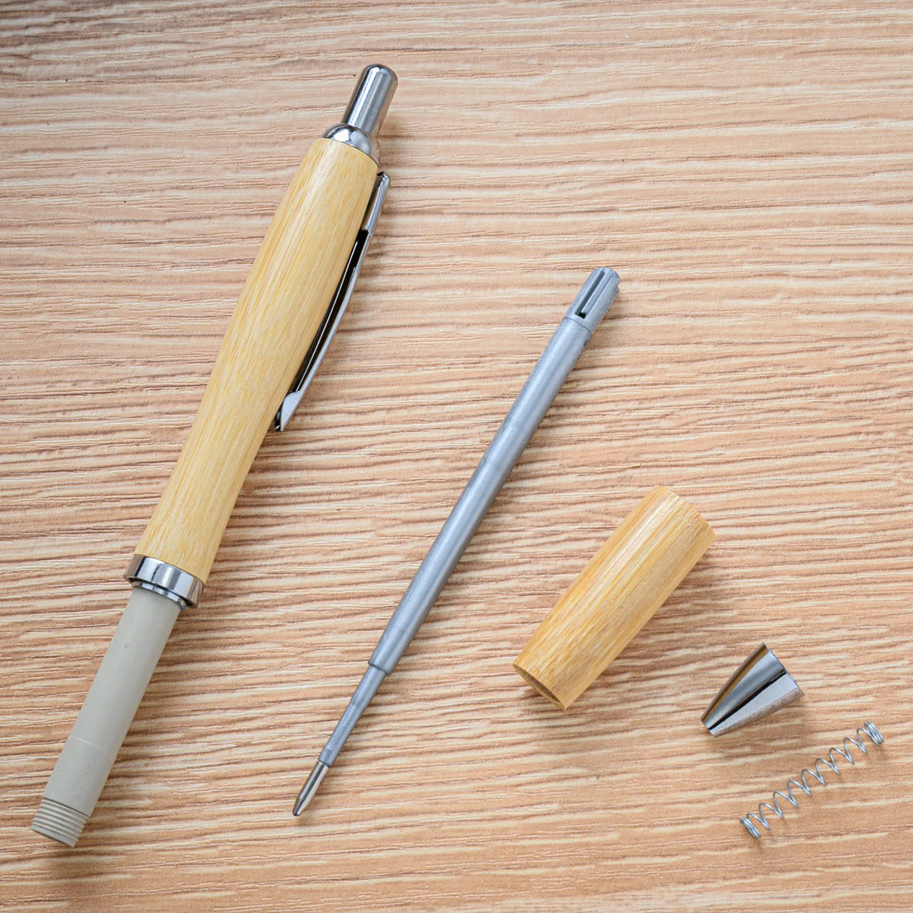 Wholesale Eco Friendly Bamboo Pen Can Print logo Office Student Gift Advertising Pen Click Gourd ...