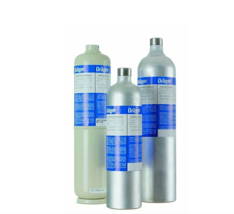 Drager 6811130 Calibration Mix Gas - 15 PPM H2S, 50 PPM CO