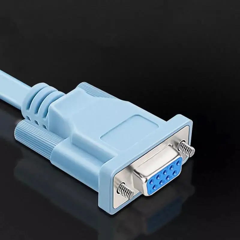 RJ 45 to RS 232 cable D SUB 9 pin debugging testing network RJ45 ...