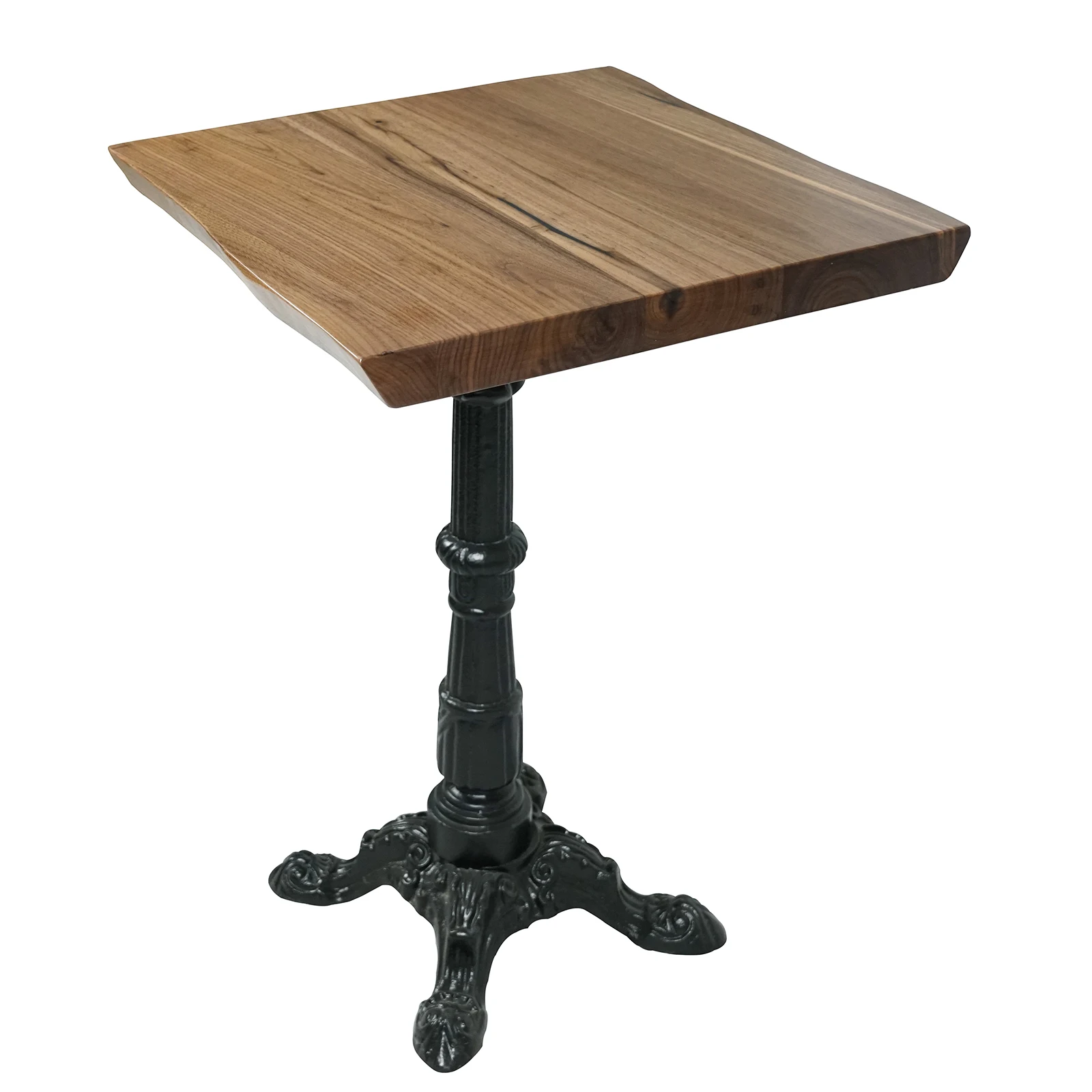 Custom Made Luxury Square Walnut Table Top Solid Black Rain Tree Wood ...