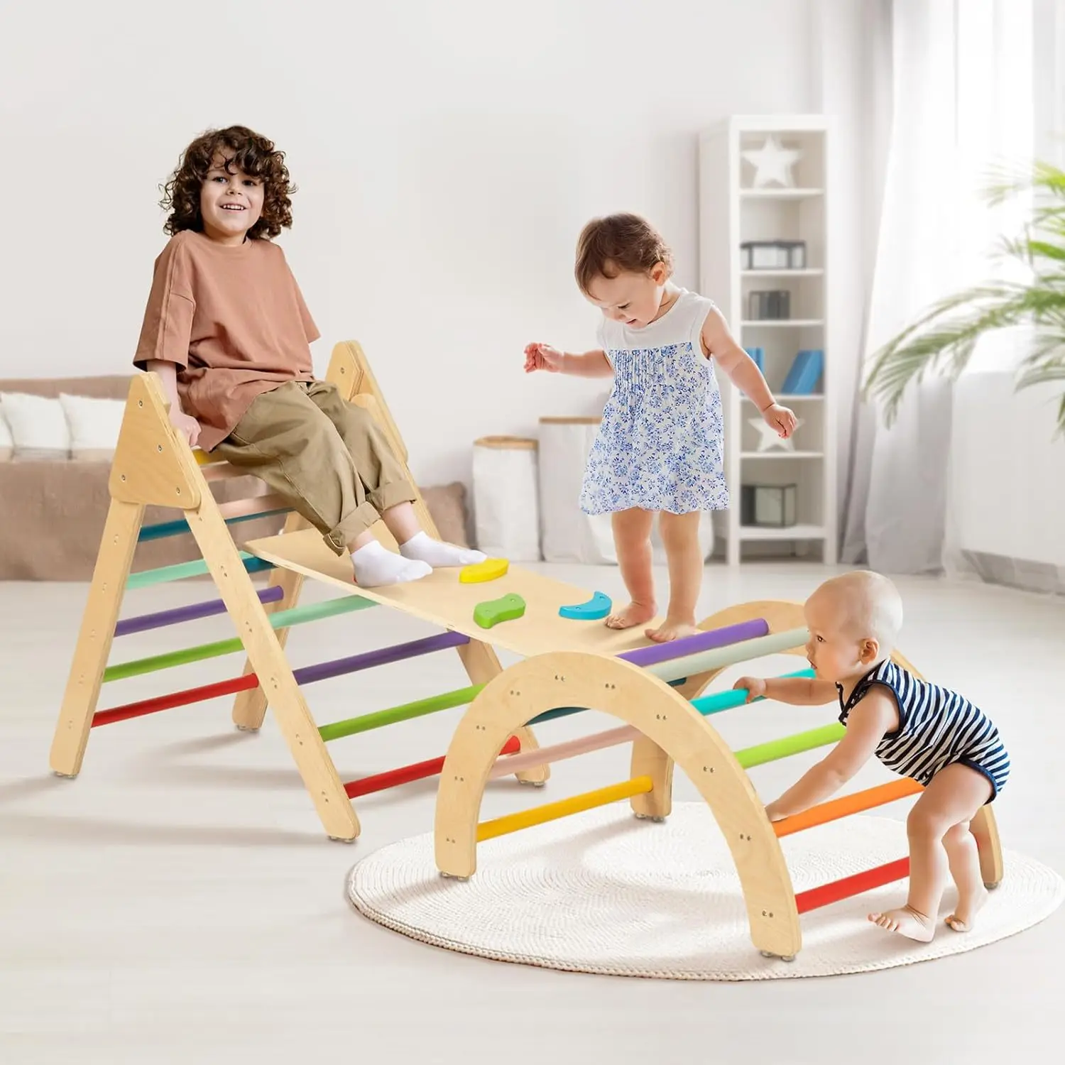 Montessori Triangle Set - Foldable Pickler Gym for Kids