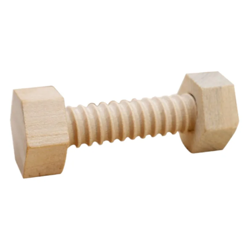 Wooden Screw Nuts and Bolts - Montessori Learning Toys