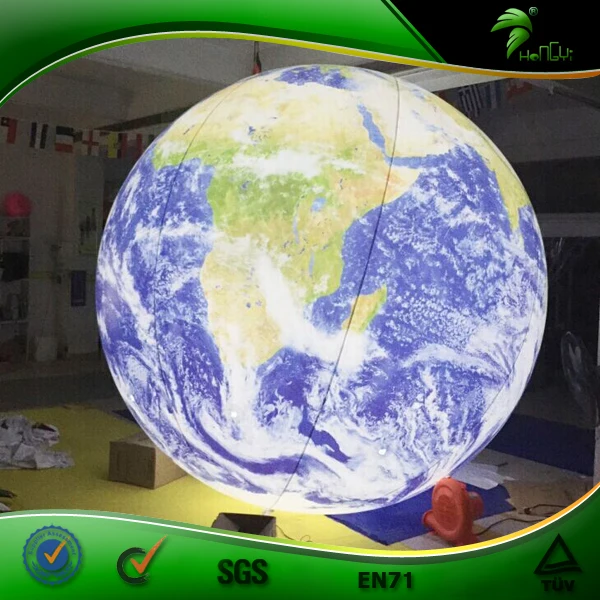 Giant Custom Led Earth Ball Inflatable Earth Globe Ball 2m Dia ...