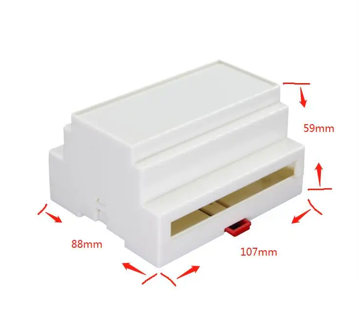 ABS Plastic Box - Din Rail Enclosure for Industrial Use