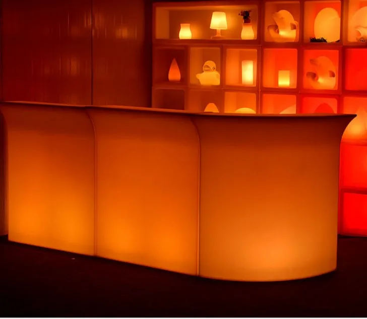 Luminous Cocktail Table / Glow Mobile Cocktail bar Counter/ Led ...