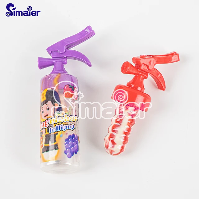 Fire Extinguisher Shape Fruit Lollipops Fruit Flavor Sweet Hard Candy ...