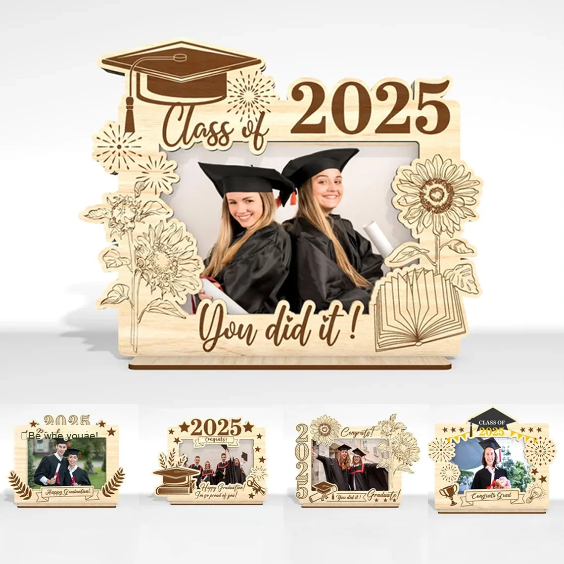 Customized Graduation Photo Frame Eco-Friendly Wooden Crafts for Home ...