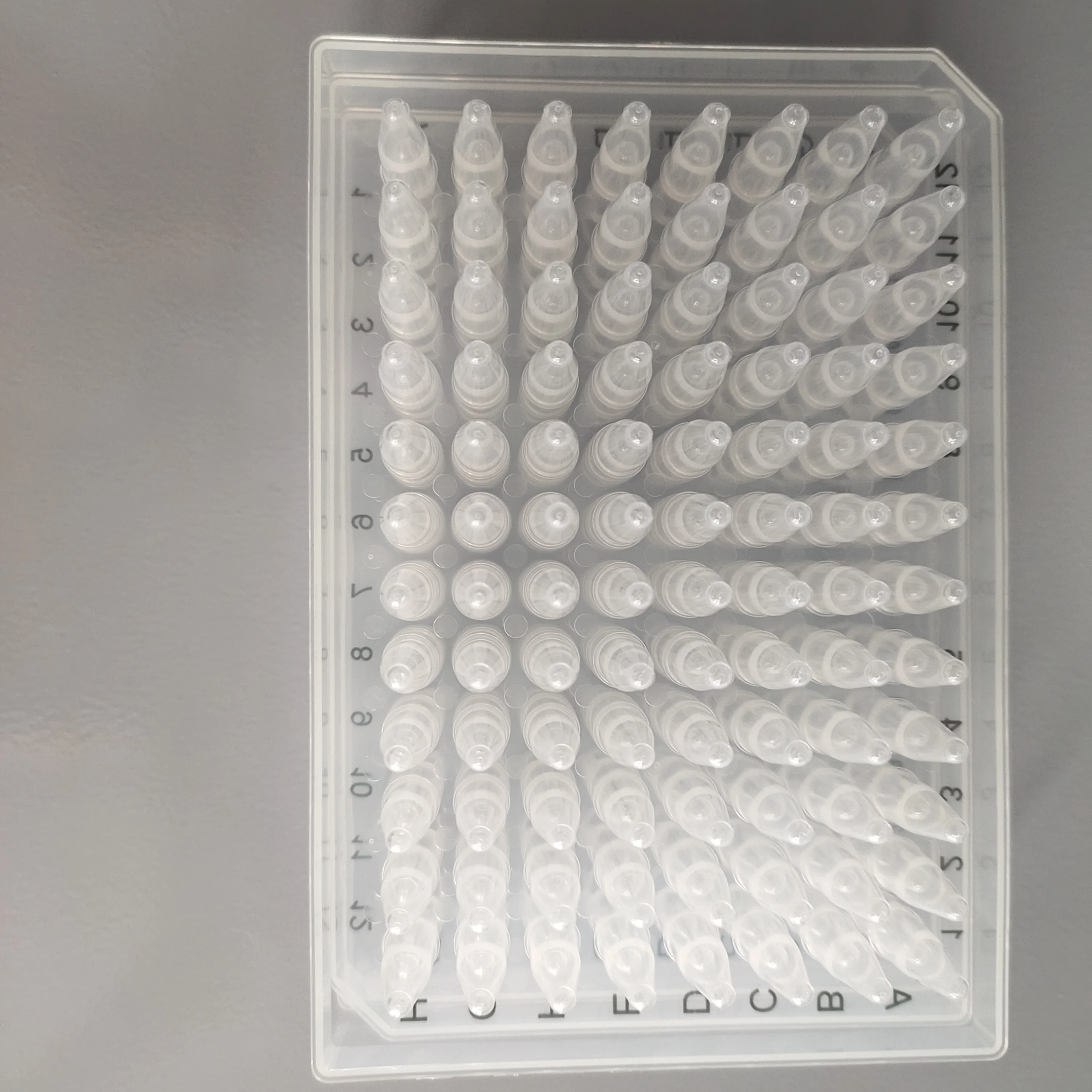 0.2ml Pcr Plate With 96 Wells Lab Plastic 96 Well Transparent Pcr Plate ...