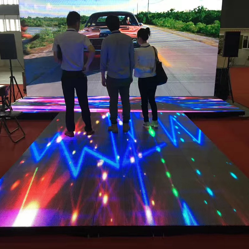 Full Color Interactive P4.81 Dance Floor Led Screen For Night Club ...