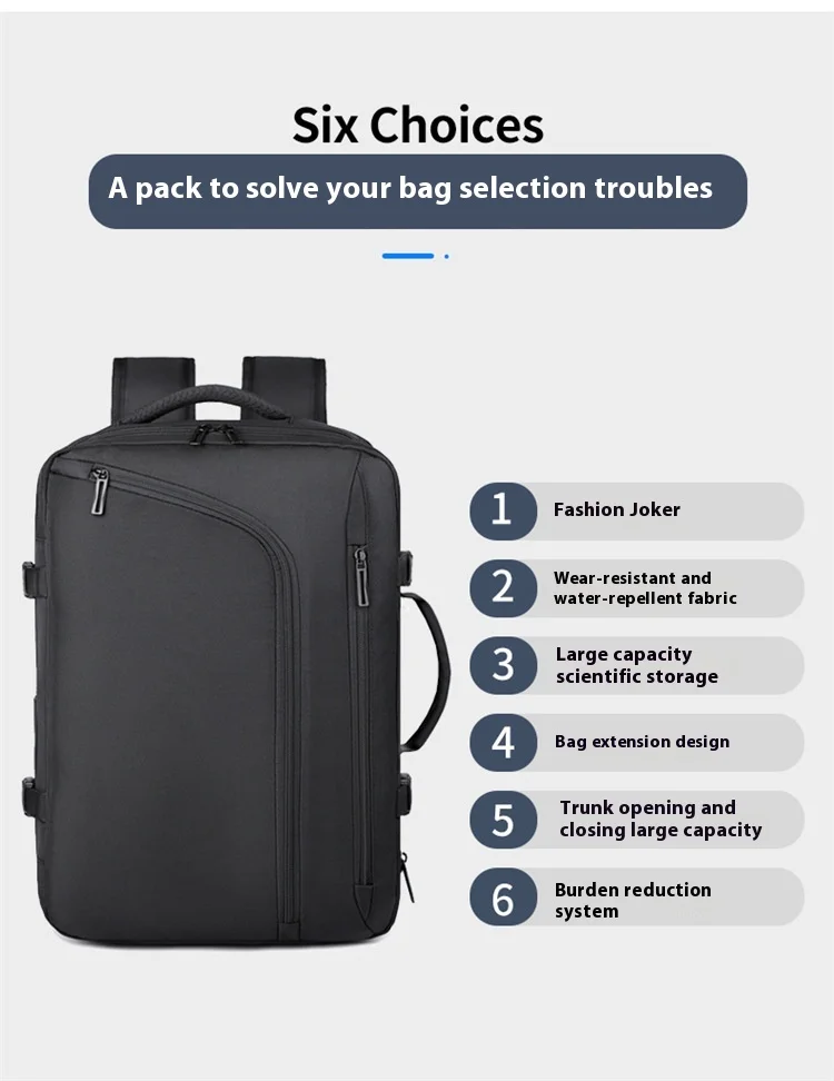 Portable Vacuum Seal Backpack Compression System Expandable Anti-theft ...