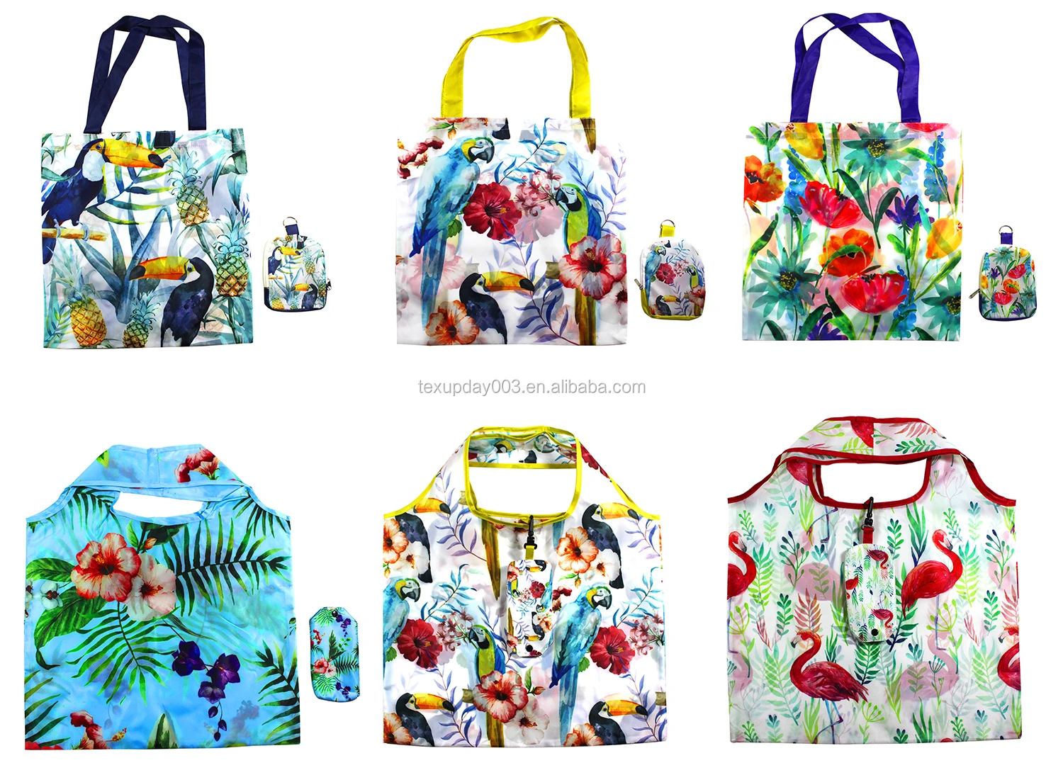 Wholesale Custom Free Sample Rpet Polyester Foldable Printed Tote ...