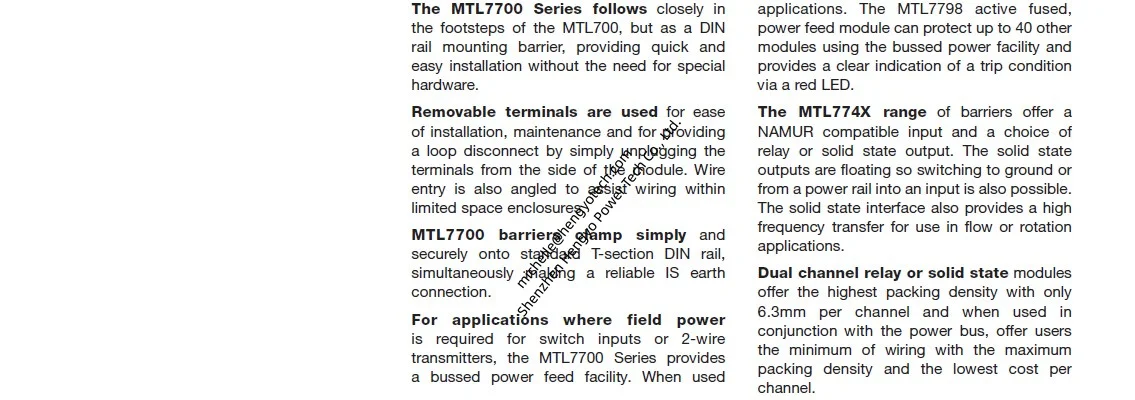 MTL7787+ Shunt-Diode Safety Barrier - Reliable & Efficient
