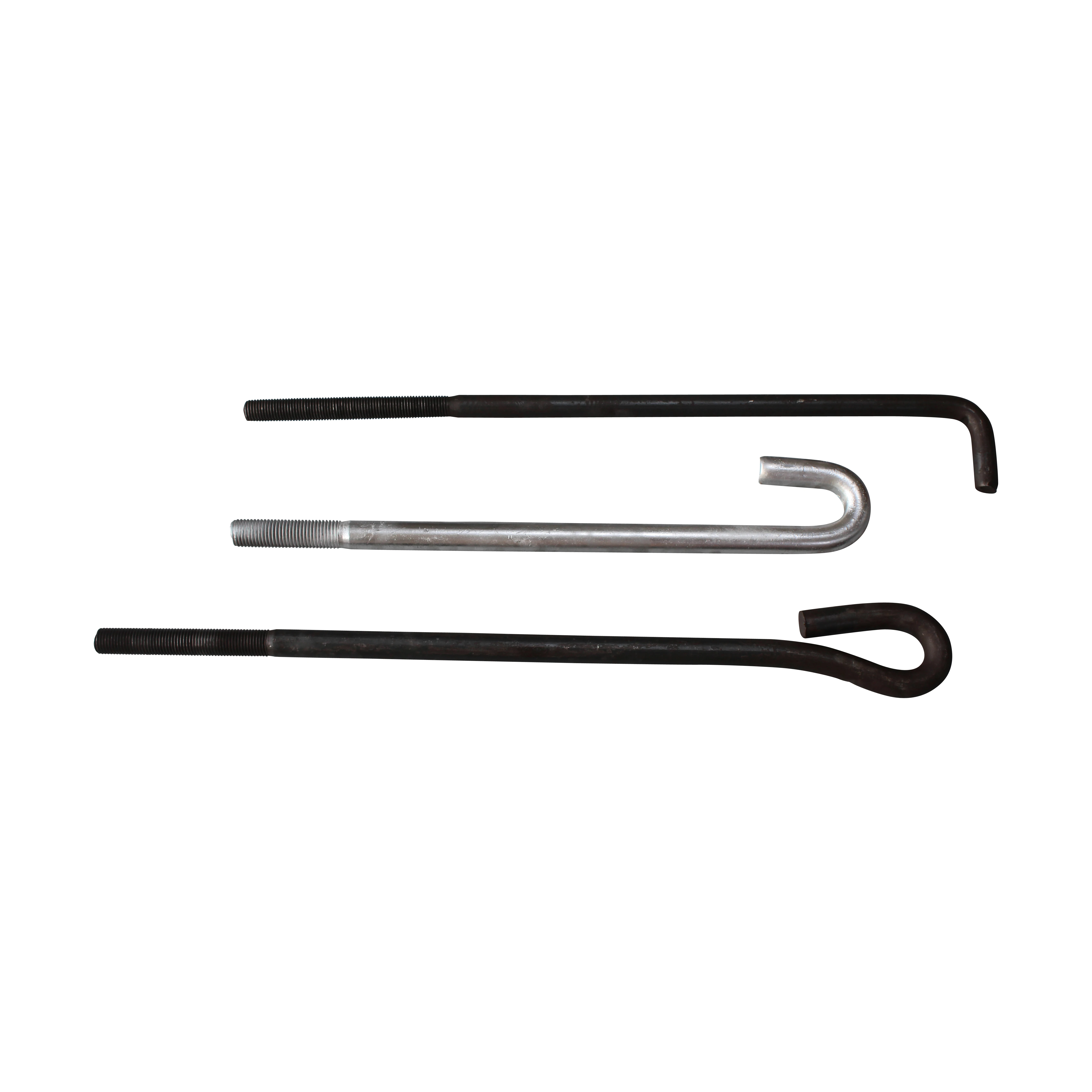 High-strength M16 M18 M20 M22 Carbon Steel Metal Tie Rods With L-shaped ...