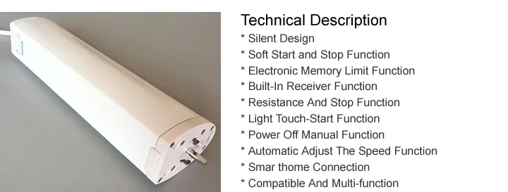 Tuya Wifi Smart Motorized Curtain Motor with Alexa Google Home IFTTT ...